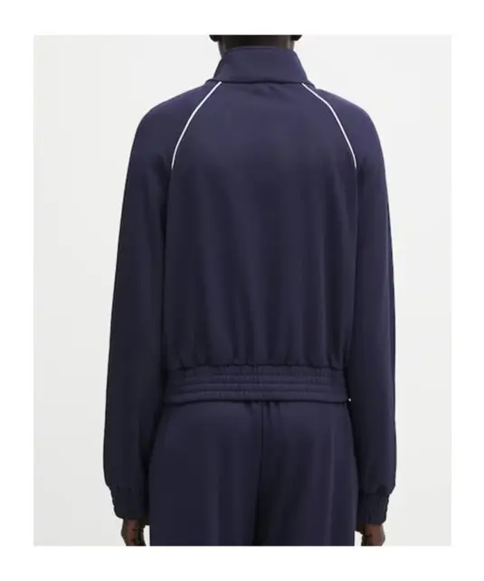SPORTY  RICH Sporty & Rich Serif Logo Retro Track Jacket