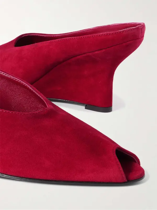 TOTEME 90mm Peep Toe Wedge Heeled Sandals