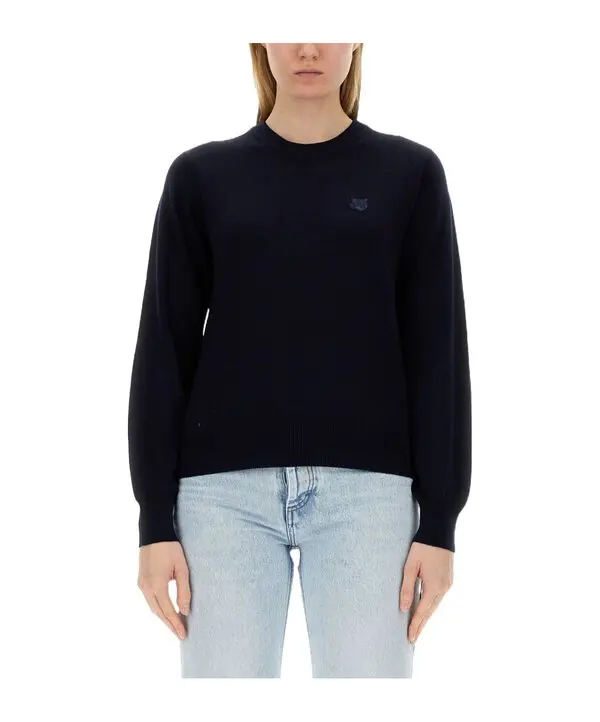 Maison Kitsuné Fox Head Patch Knitted Jumper