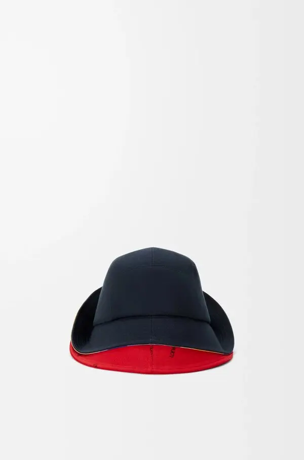 Loewe Multi-brim Bucket Hat In Cotton Canvas