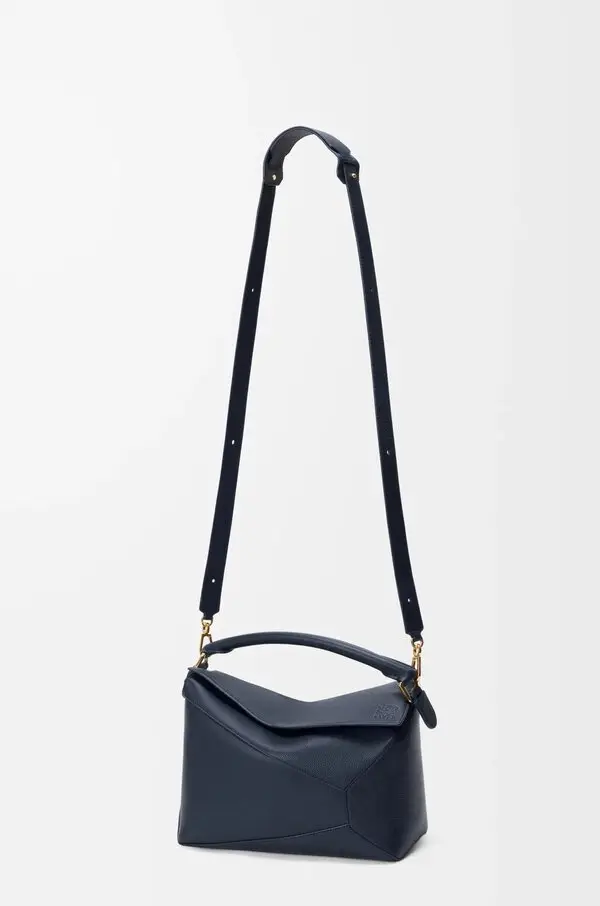 Loewe Medium Puzzle Edge Bag - Deep Navy Blue