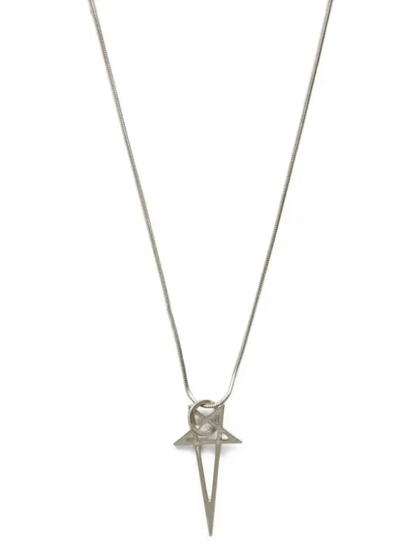 Rick Owens Pentagram Charm Pendant Necklace