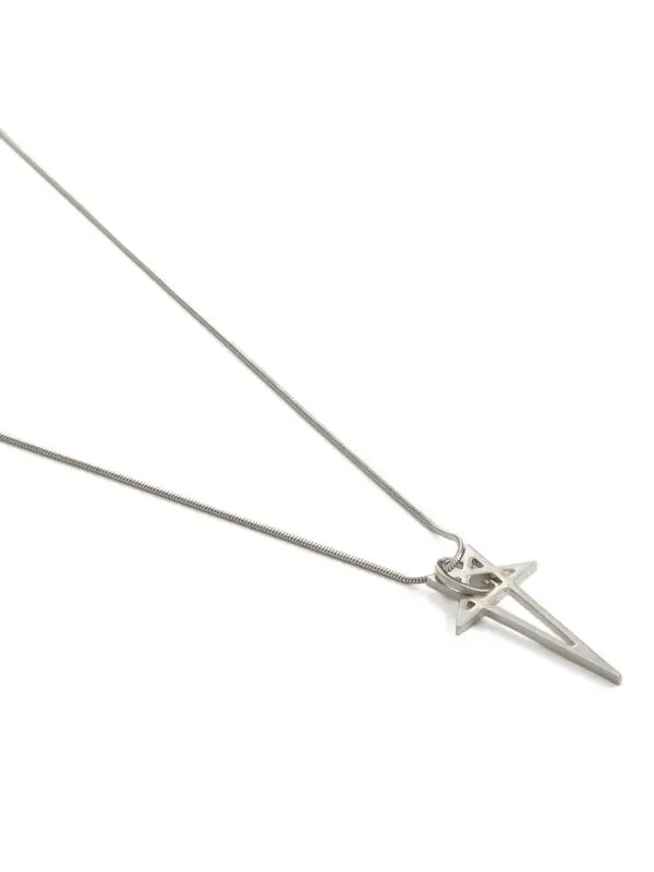 Rick Owens Pentagram Charm Pendant Necklace