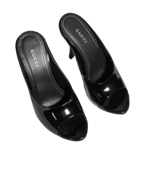 Gucci Stiletto Platform Slide - Black