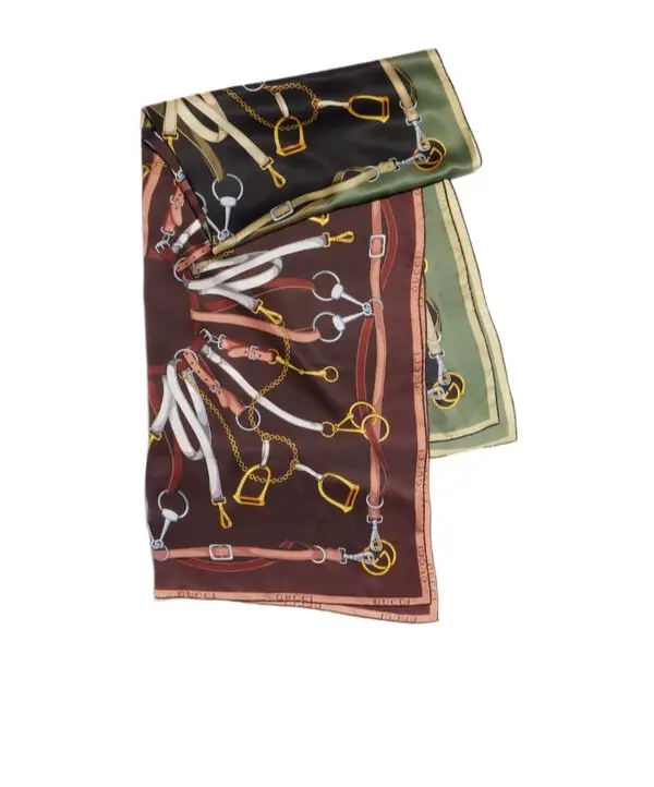Gucci Printed Silk Twill Stole - Multi-color