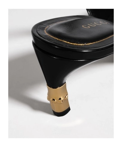 Gucci Castello Slingback Mid Heel - Black