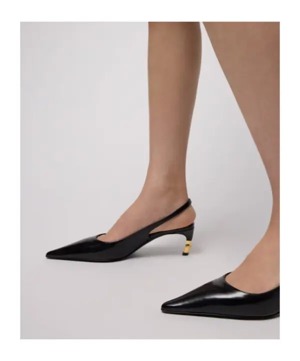 Gucci Castello Slingback Mid Heel - Black