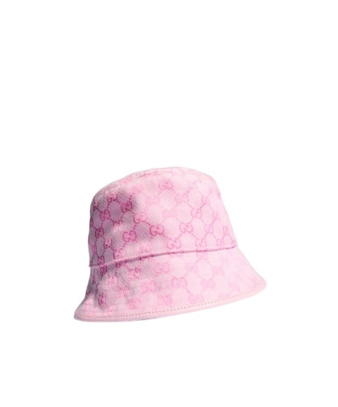 Gucci Gg Cotton Canvas Bucket Hat - Light Pink