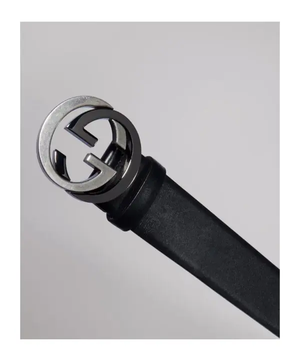 Gucci Wide Belt With Interlocking G Buckle