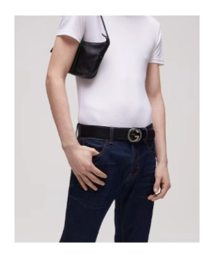 Gucci Wide Belt With Interlocking G Buckle
