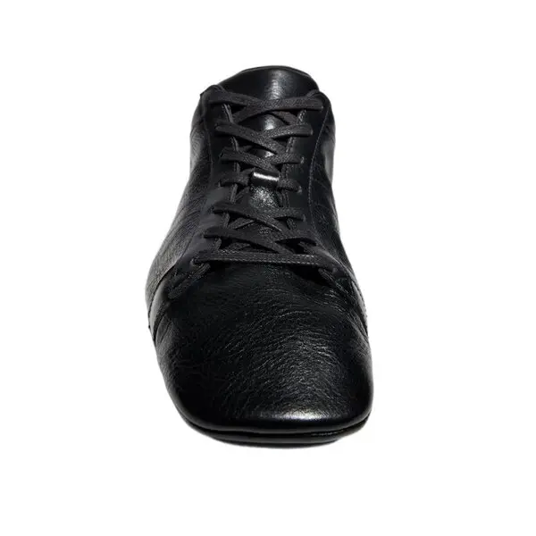 Gucci Leather And Fabric Sneakers With Driver Sole - Black