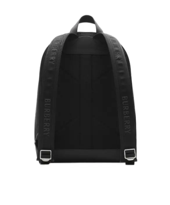 Burberry Logo Printed Zip-around Backpack - Black