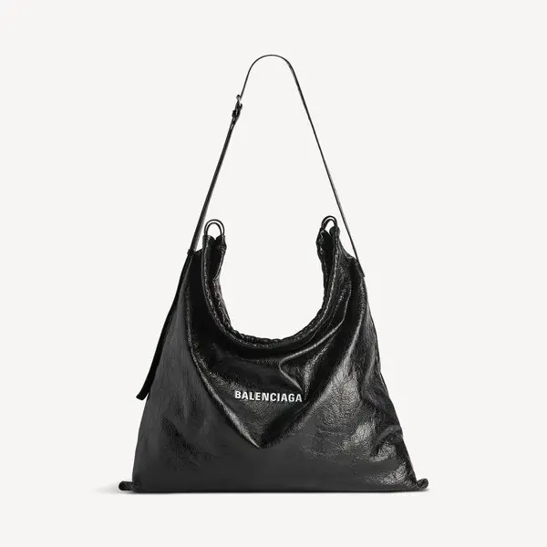 Balenciaga Shopper Dust Bag Crossbody Pouch Large - Black