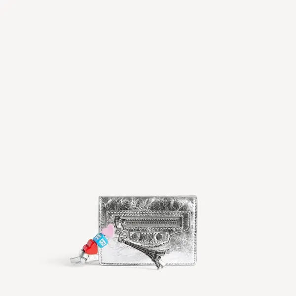 Balenciaga Le City Mini Wallet - Silver