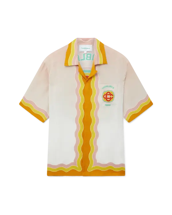 Casablanca Rainbow Monogram Silk Shirt