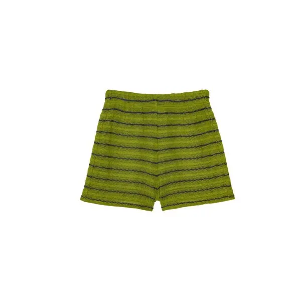 THISISU COLLECTION Solea Striped Knit Beachwear Shorts