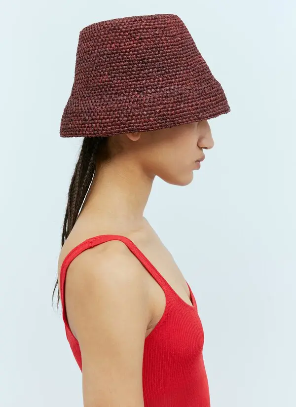 Jacquemus Le Bob Raphia Bucket Hat