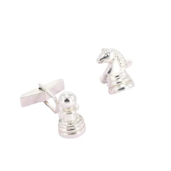 SIMON KEMP JEWELLERS Chess Cufflinks In Solid Sterling