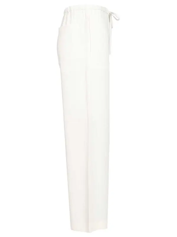 TOTEME Woven Stripe Drawstring Trousers