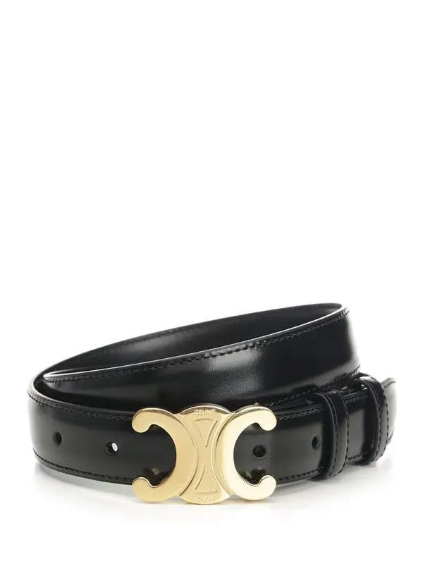 Celine Triomphe Belt - Black