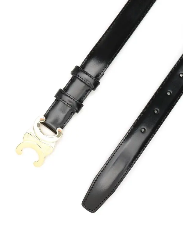 Celine Triomphe Belt - Black