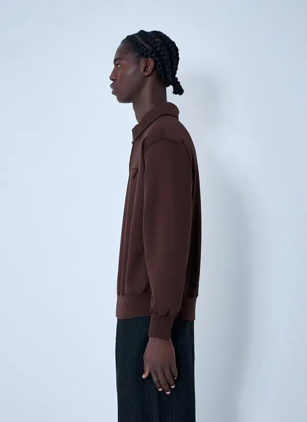 Prada Logo Motif Sweatshirt - Brown