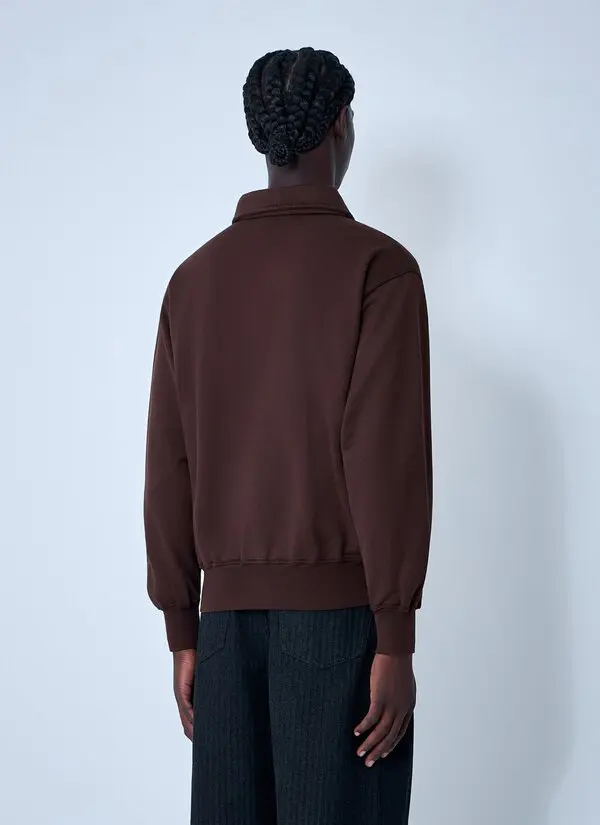 Prada Logo Motif Sweatshirt - Brown