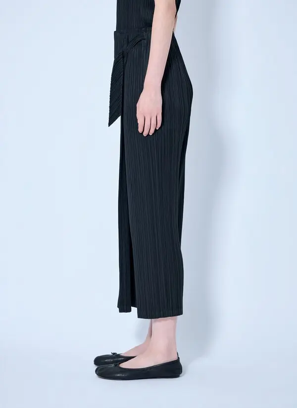 Issey Miyake Midi Pleated Wrap Skirt