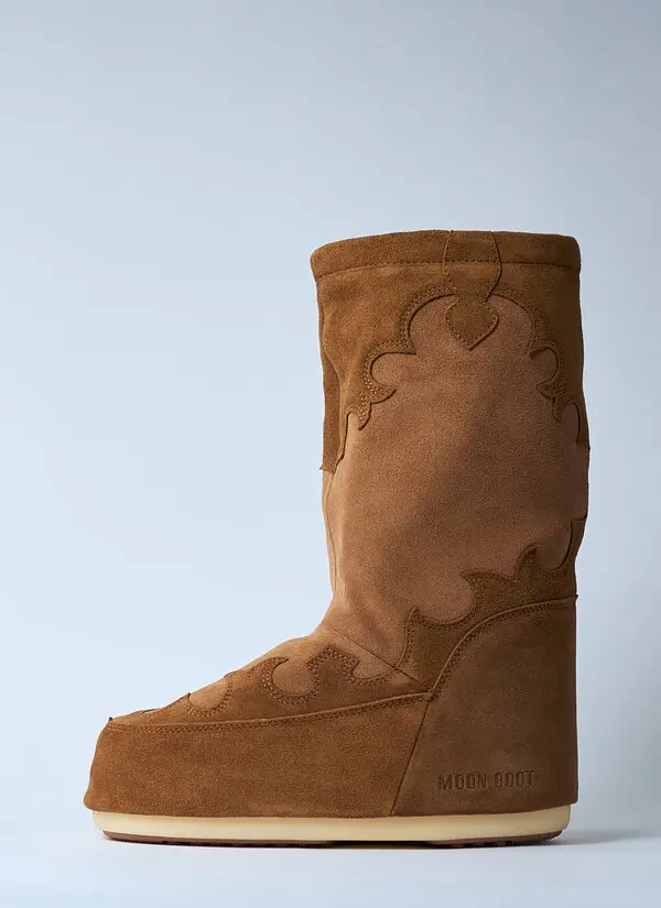 Moon Boot Icon Suede Embroidery Boots