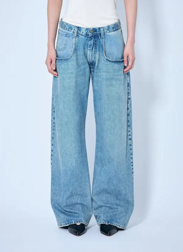 MAISON MARGIELA Wide-leg Jeans - Blue