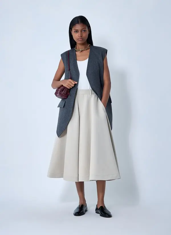 Bottega Veneta Silk And Cotton Twill Culottes