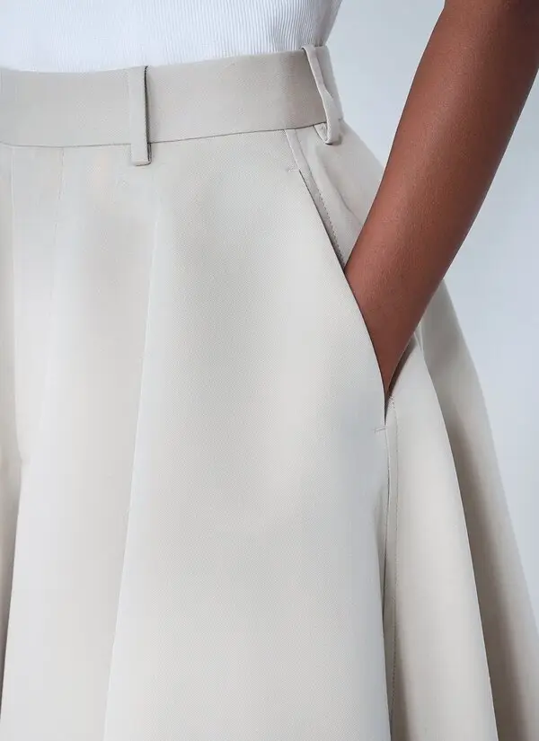 Bottega Veneta Silk And Cotton Twill Culottes