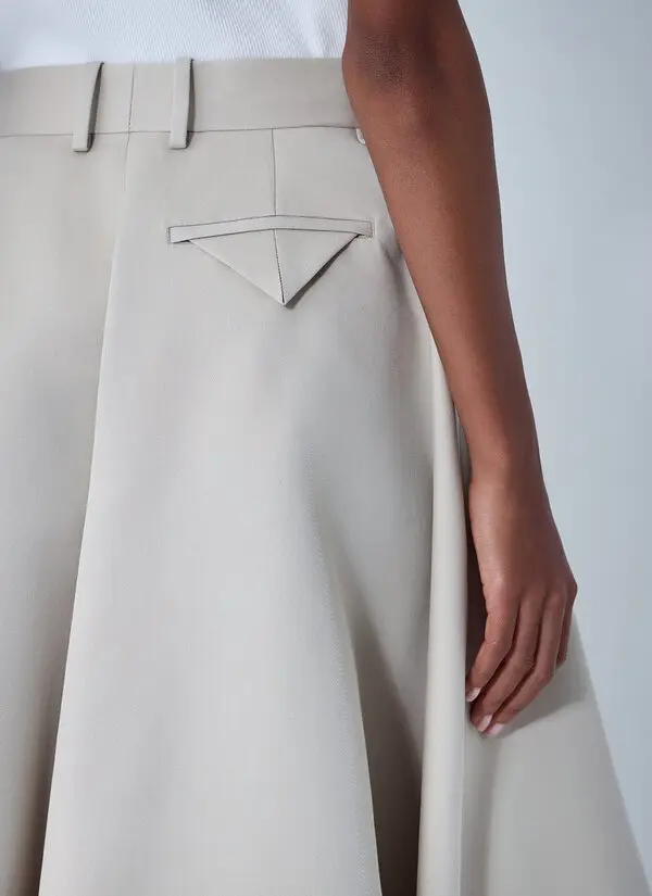 Bottega Veneta Silk And Cotton Twill Culottes