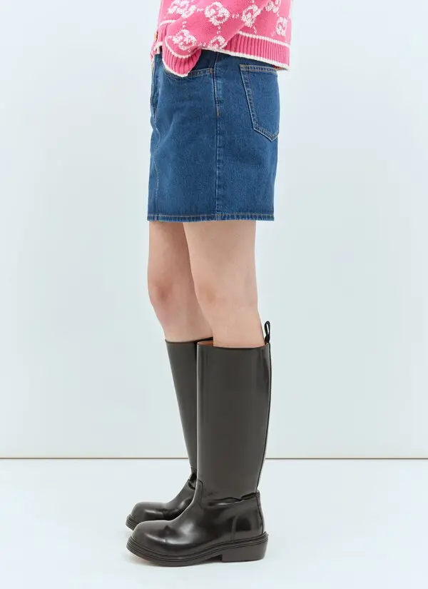 Gucci Denim Mini Skirt