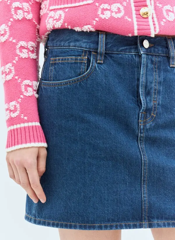 Gucci Denim Mini Skirt