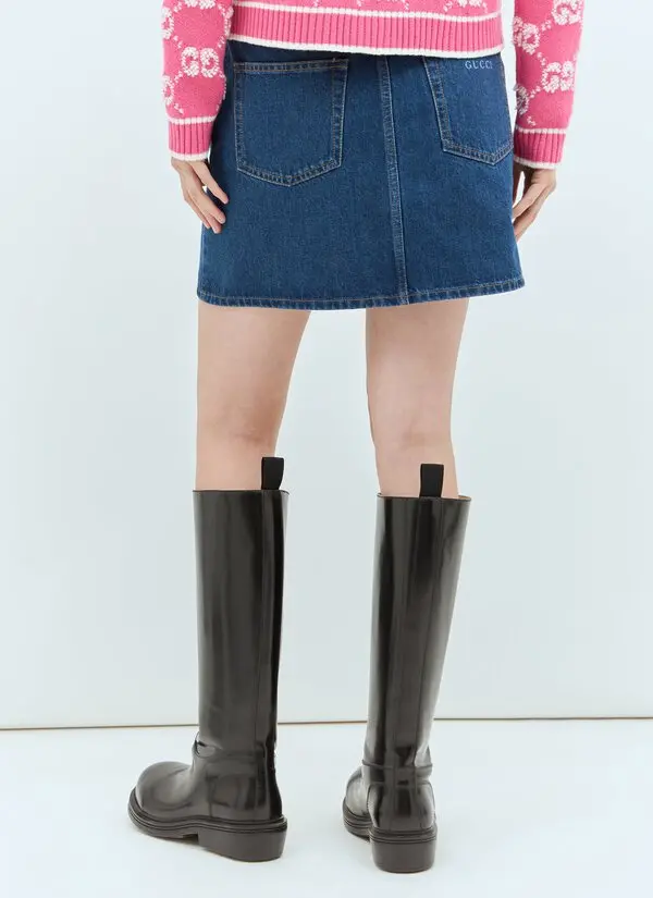 Gucci Denim Mini Skirt