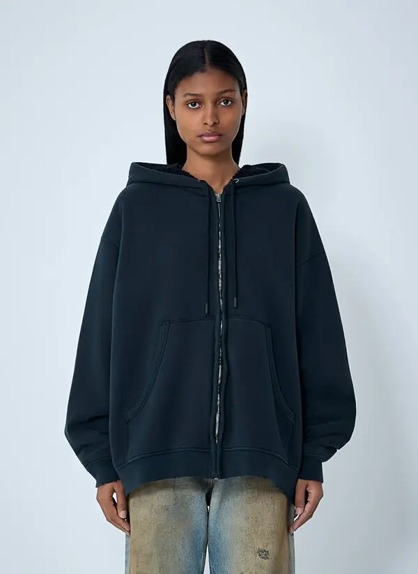 Acne Studios Zip-up Hooded Sweatshirt
