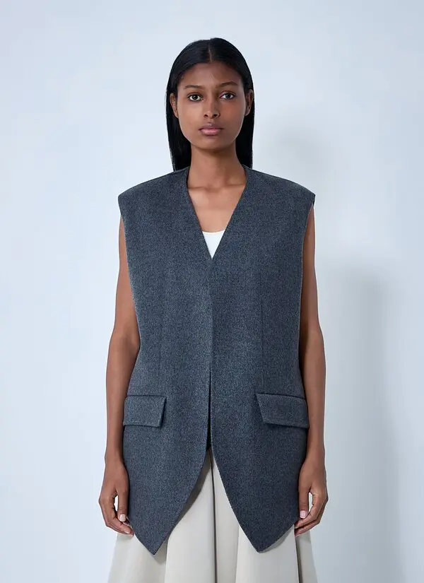 Bottega Veneta Double Face Wool Vest - Multicolor