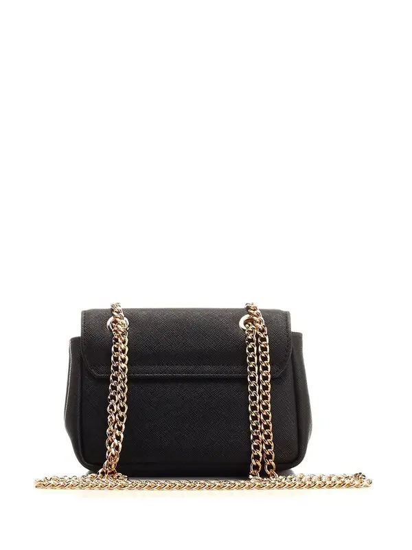 VIVIENNE WESTWOOD Leather Shoulder Bag With Gold Chain