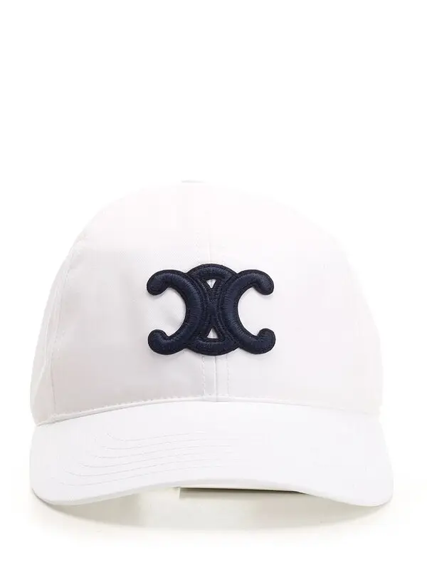 Celine Triomphe Cap - White