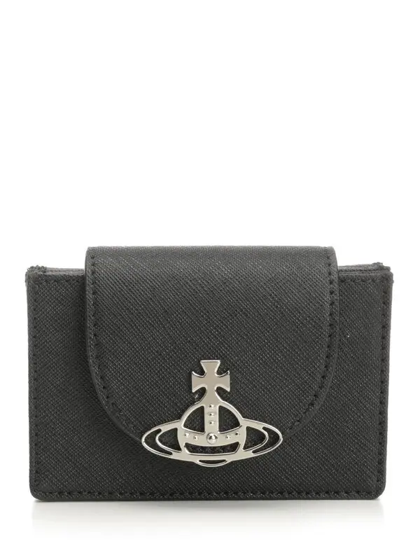 VIVIENNE WESTWOOD Accordion Card Holder - Black