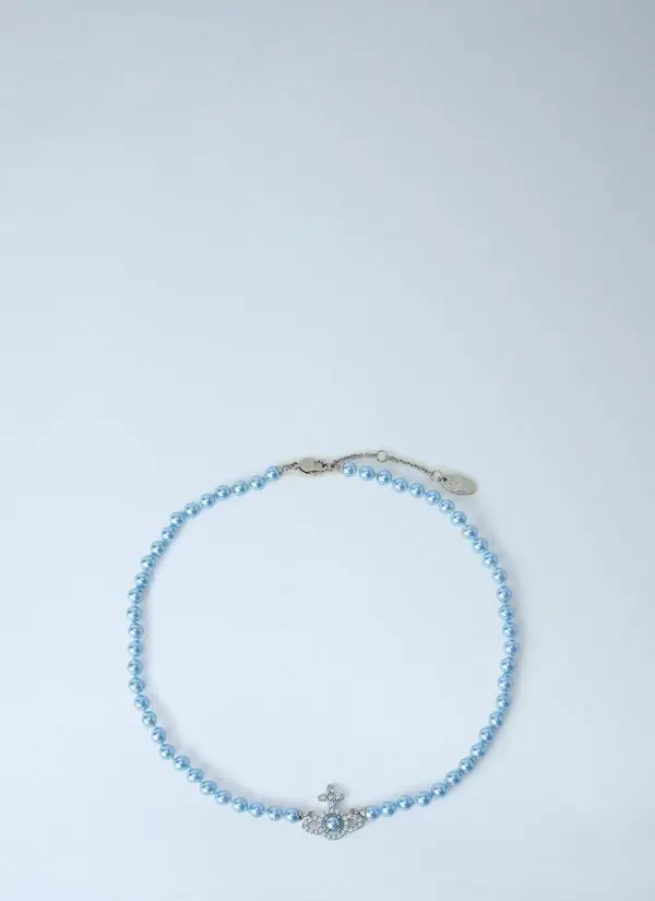 VIVIENNE WESTWOOD Olympia Pearl Necklace - Blue