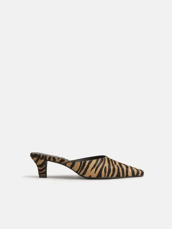 REFORMATION Jeanne Heeled Mule - Brown