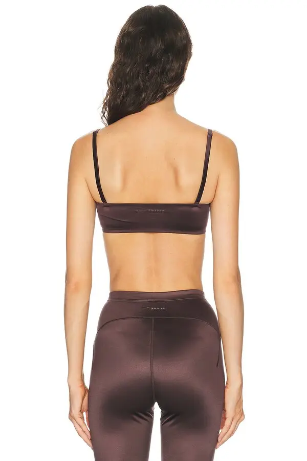 NIKESKIMS Shine Bandeau Bra In Chocolate