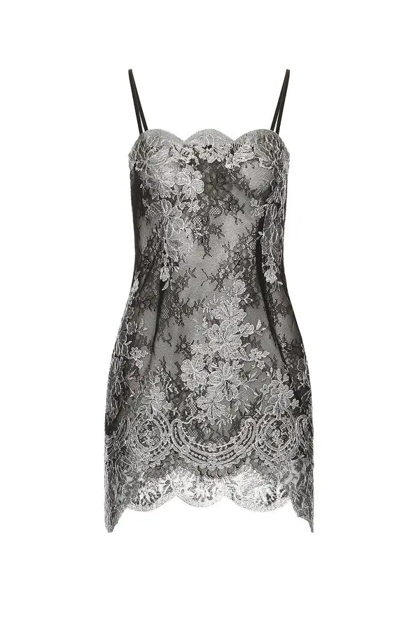 HAELO Metallic Slip Dress