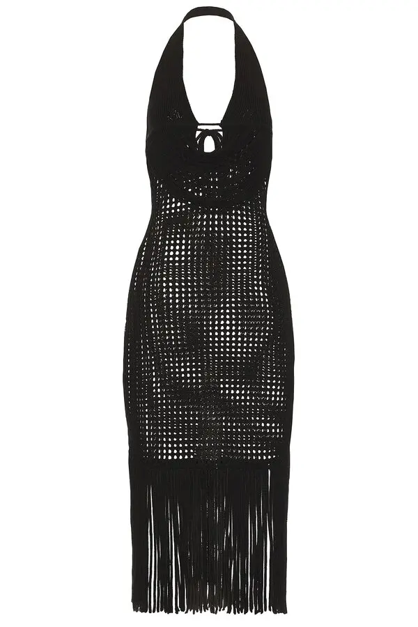 HAELO Double Two-toned Fringe Dress