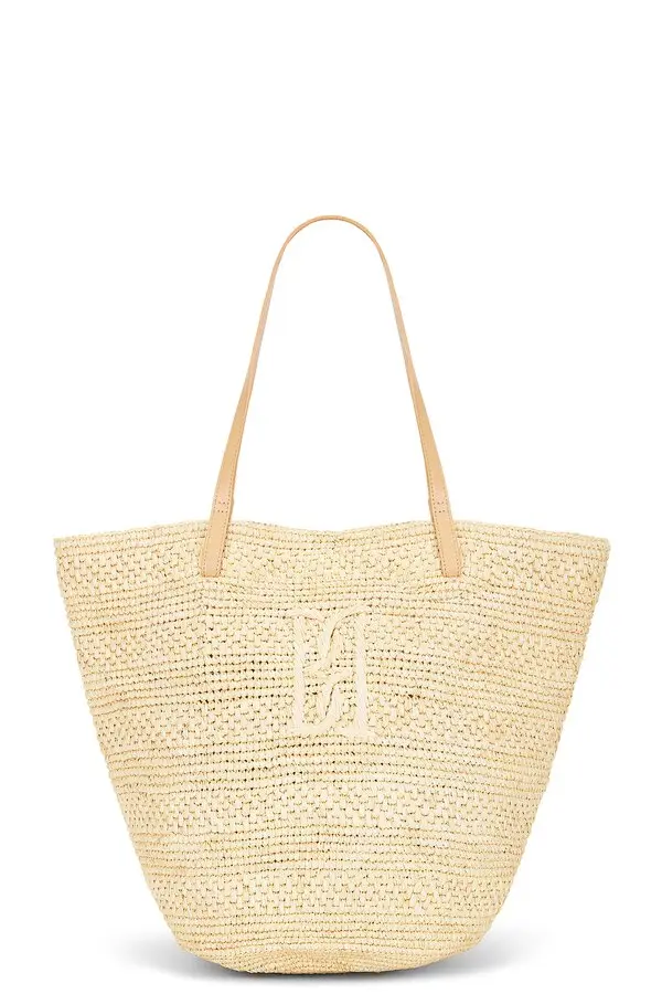 BY MALENE BIRGER Mirabelle Woven Raffia Handbag - Undyed