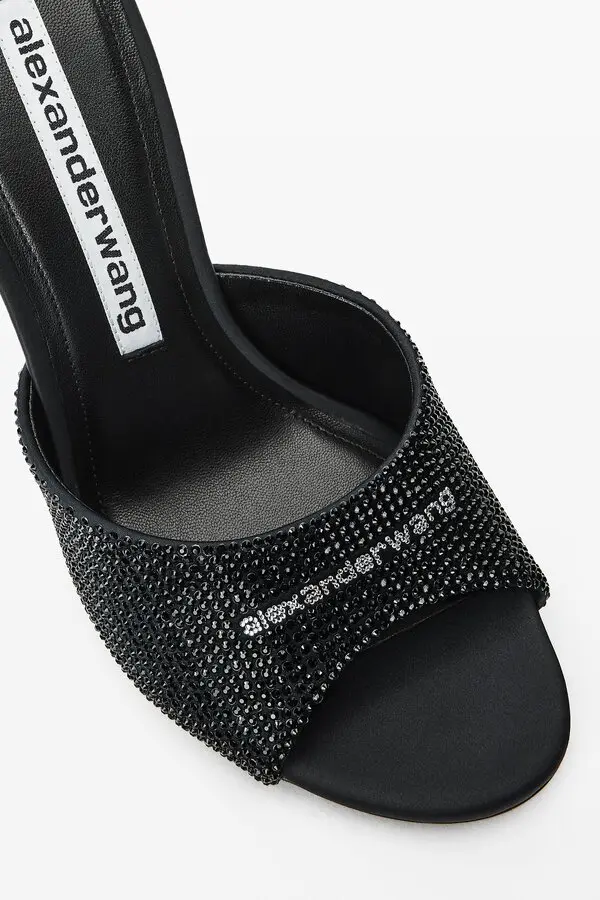 Alexander Wang Cher Crystal Mule - Black/jet