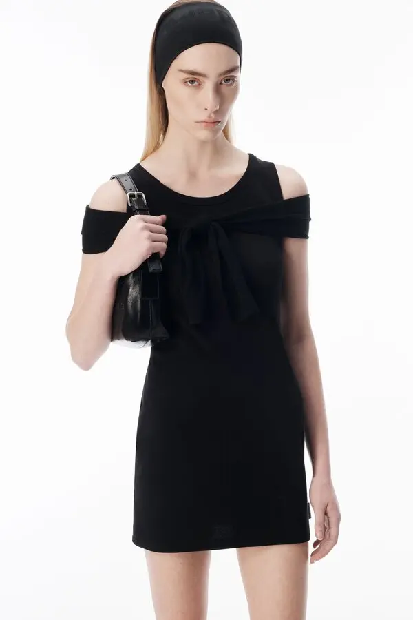 Alexander Wang Draped Cardigan Mini Dress