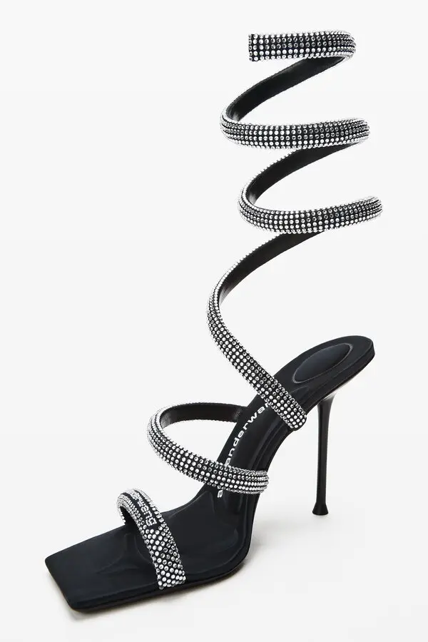 Alexander Wang Julie Crystal Coil Sandal